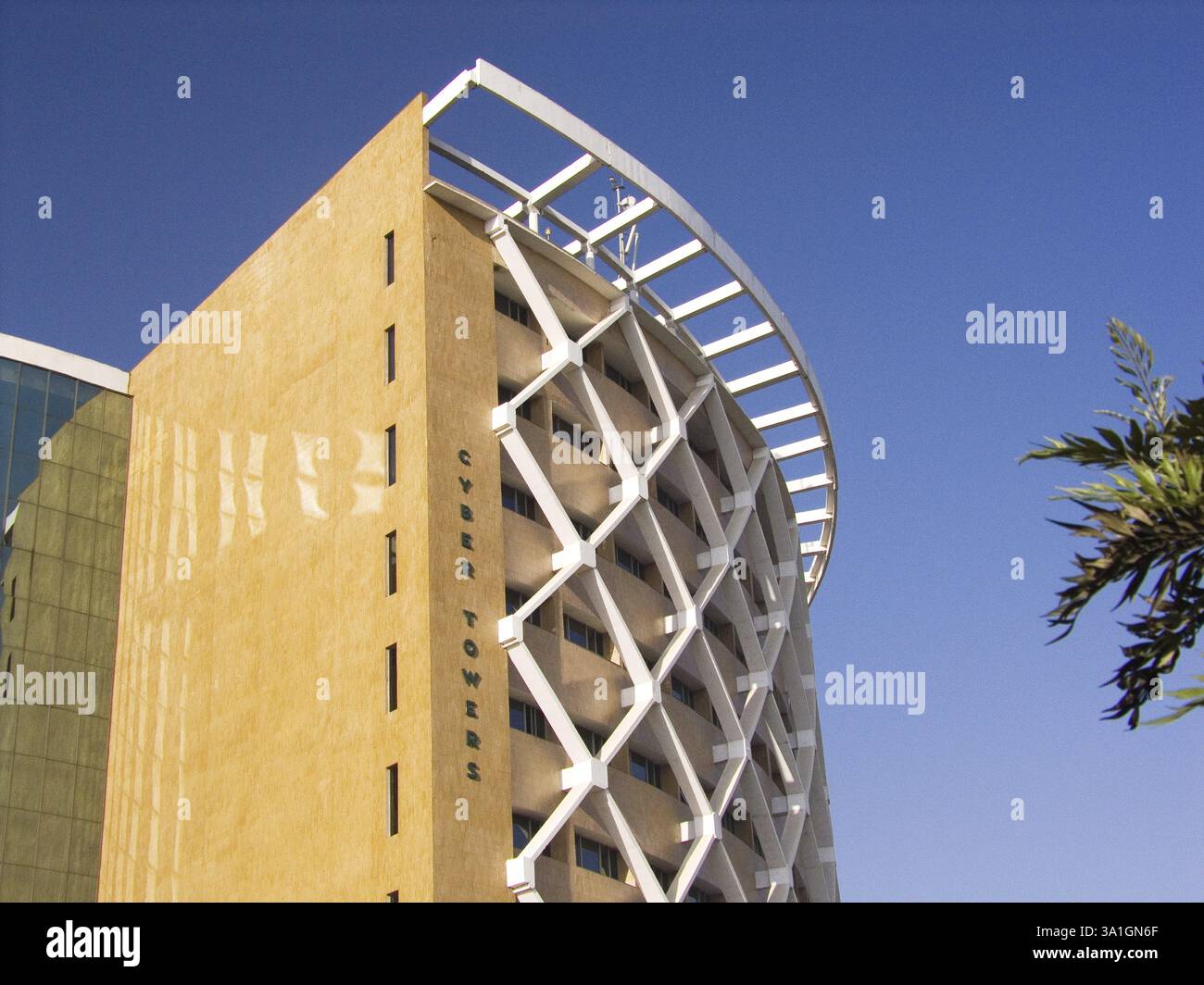 Cyber Towers building, Hyderabad, Andhra Pradesh, India, Asia Stock ...