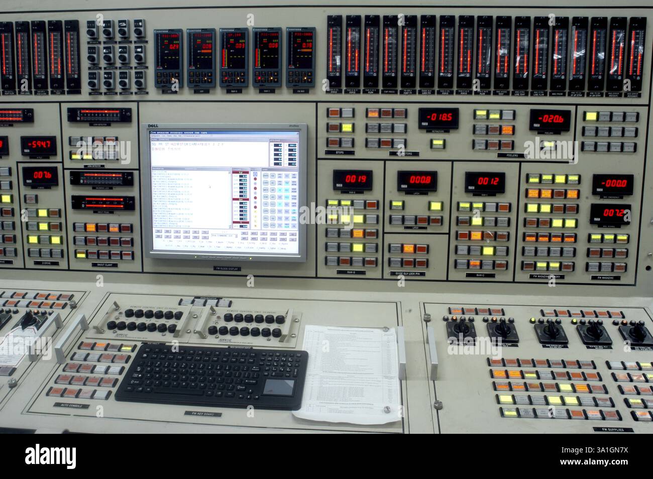 General view of control room of Tarapur Atomic Power station Unit 3 & 4 ...
