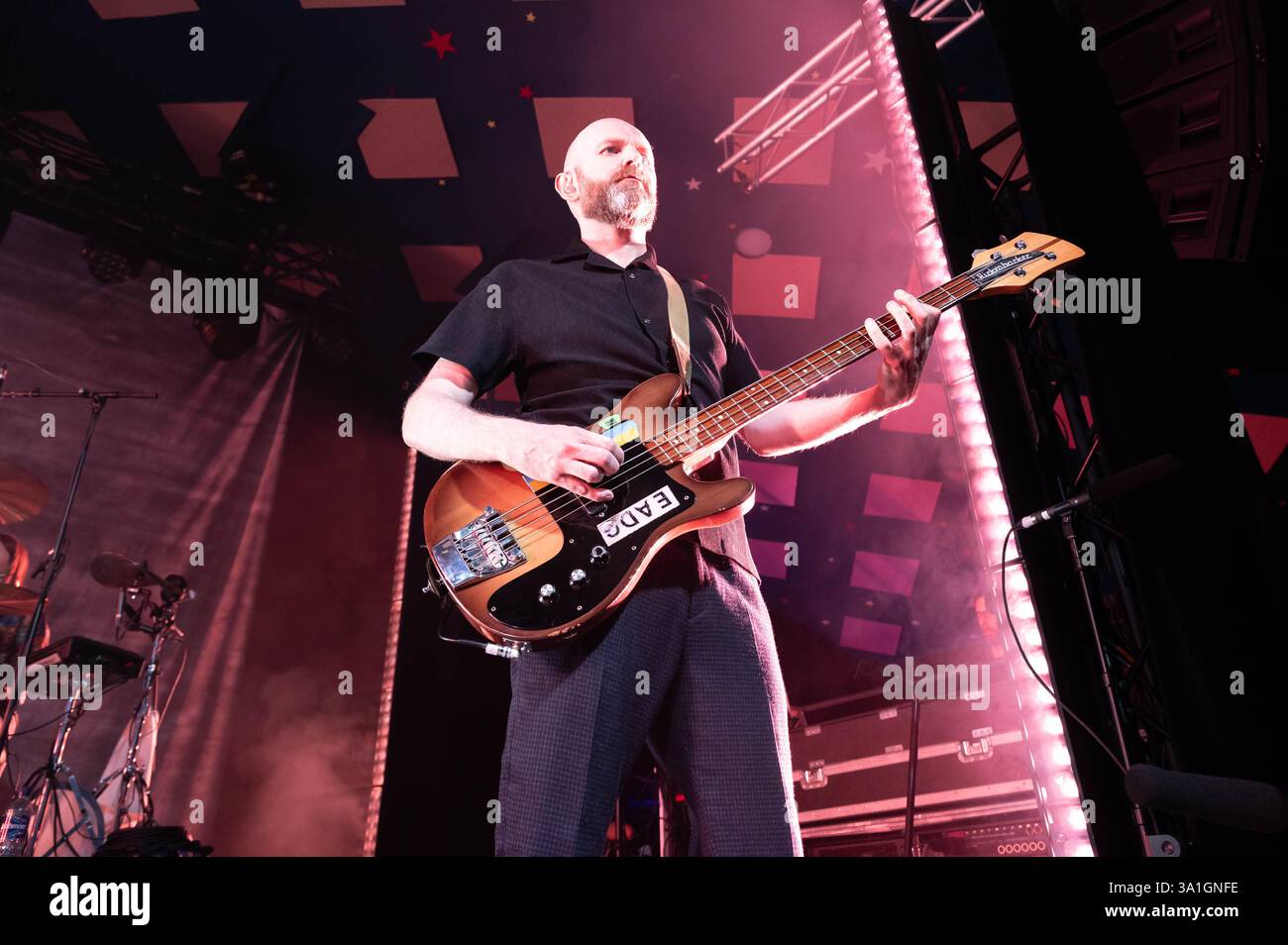 Bob Hardy of Franz Ferdinand performing at Barrowland, Glasgow, 7th ...