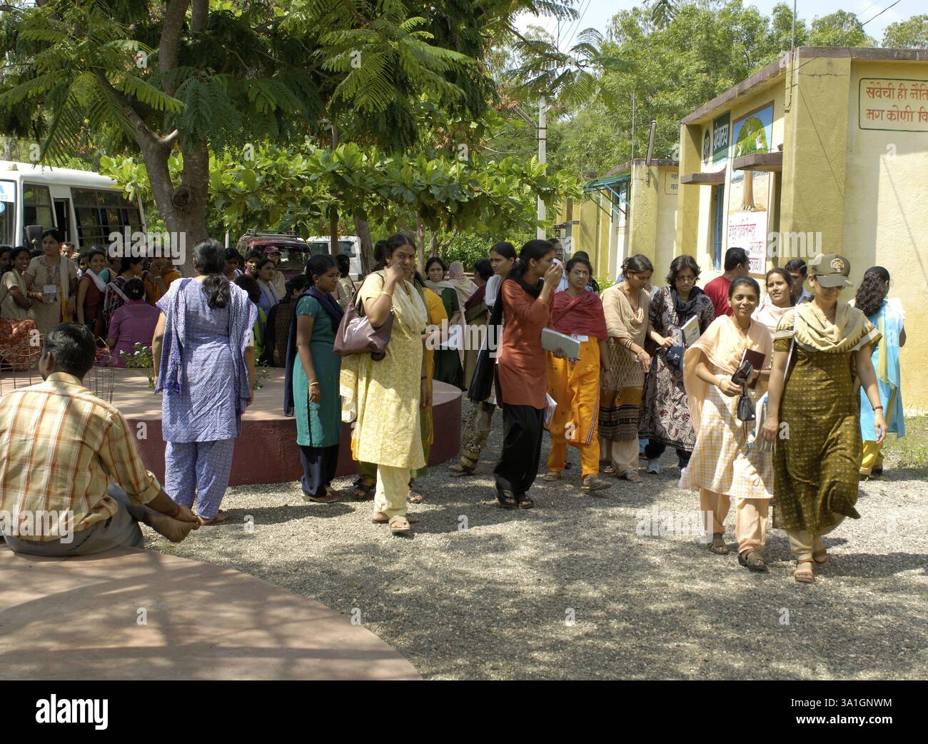 Visitors from different parts of India come for training at Ralegan ...