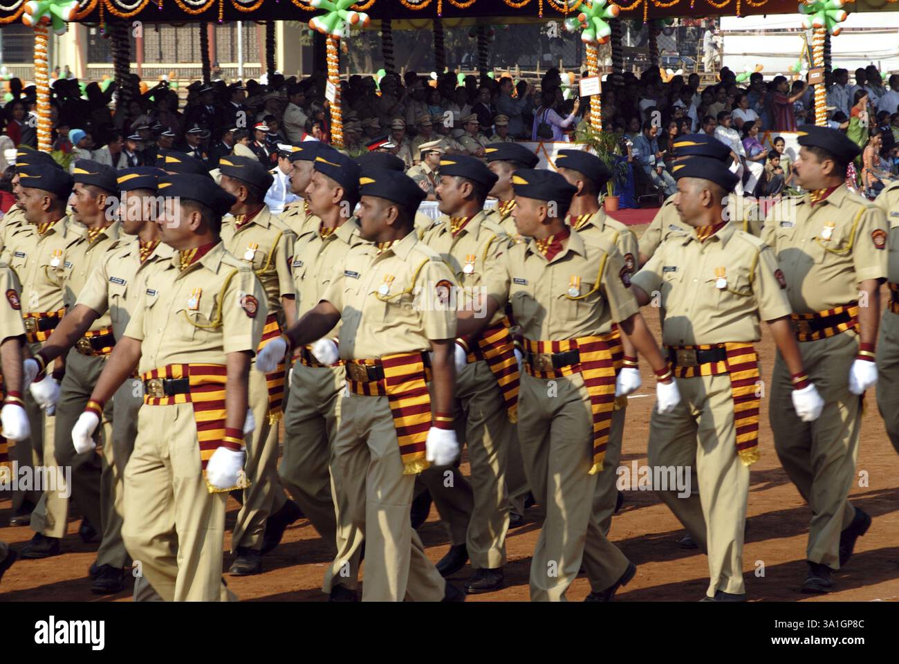 Republic day, Indian flag flying, Bombay now Mumbai, Maharashtra, India ...