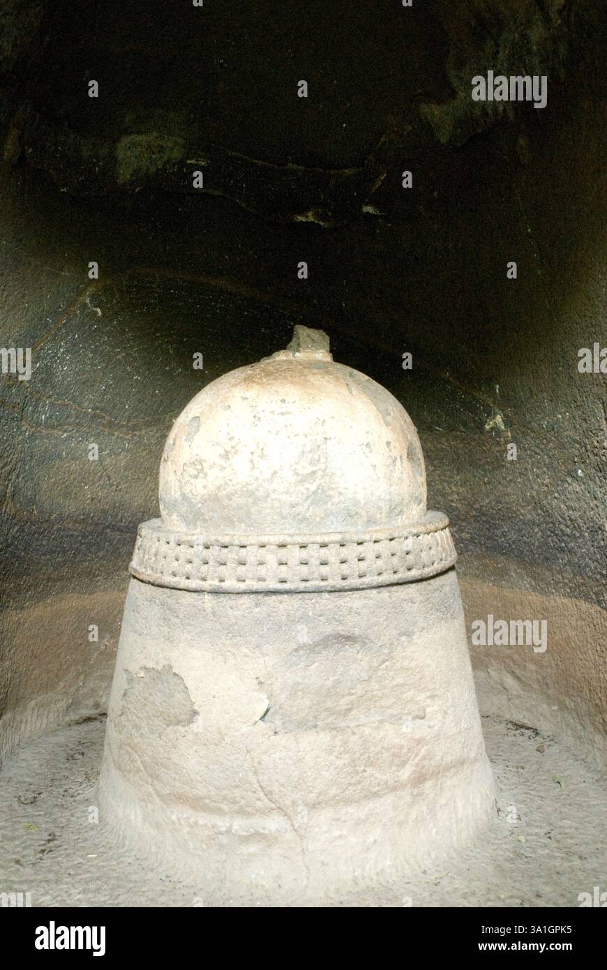 Buddhist stupa in Pitalkora caves view, Maharashtra, India, Asia Stock ...