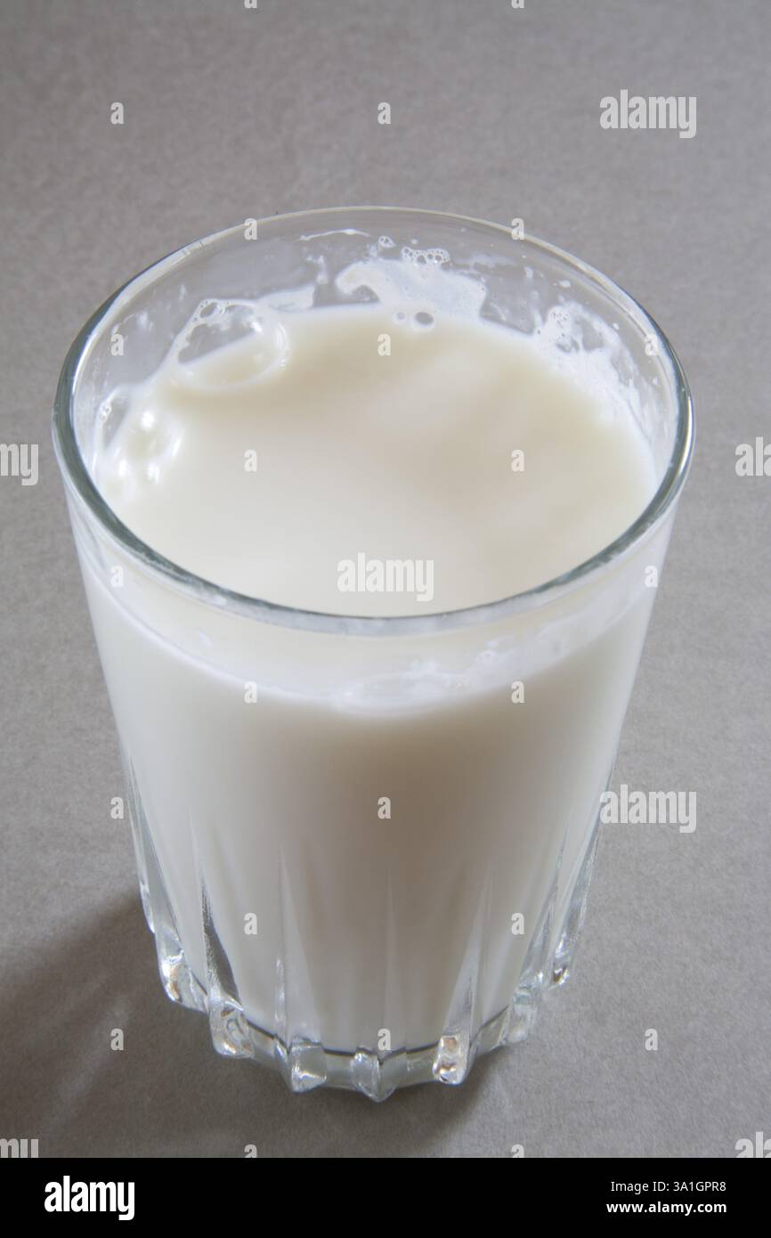 Full glass of milk or doodh, India, Asia Stock Photo - Alamy