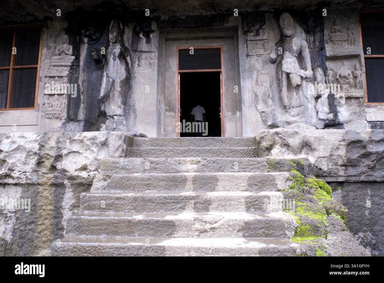 Ellora caves view, Aurangabad, Maharashtra, India, Asia Stock Photo - Alamy