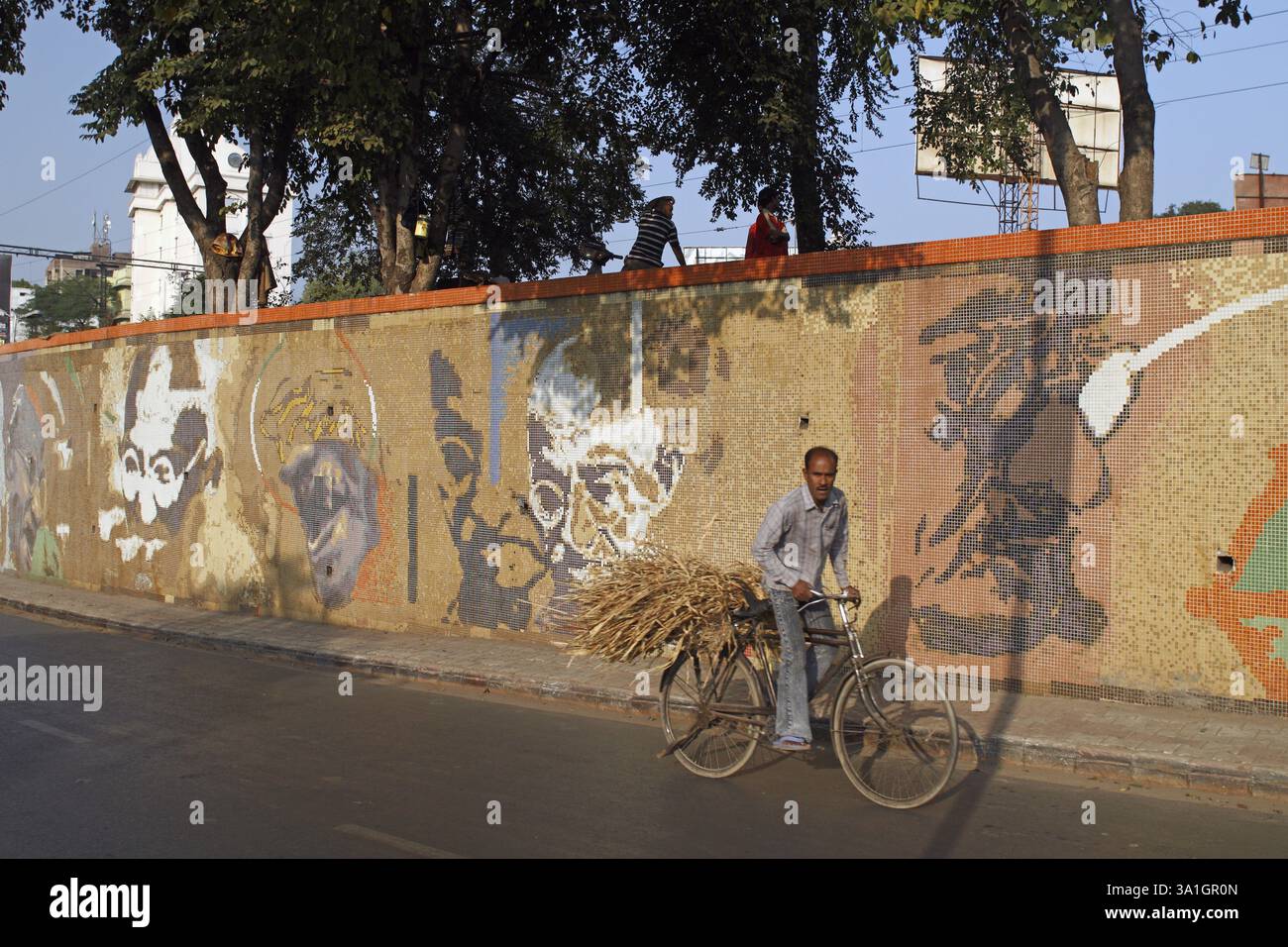 Craft, Mahatma Gandhi's ceramic tile painting, Ahmedabad, Gujarat ...