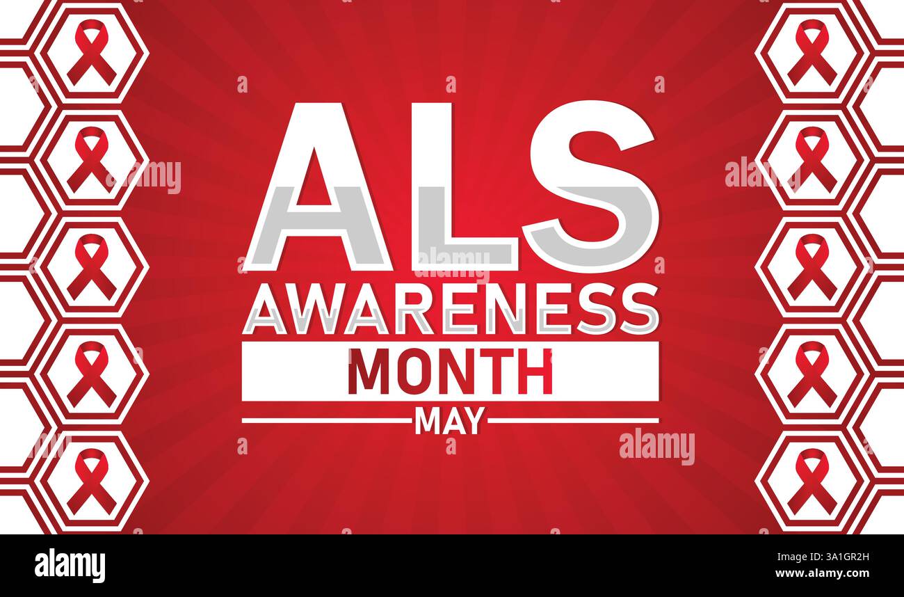 ALS Awareness Month May – Support, Advocacy, Research, and Hope Stock ...
