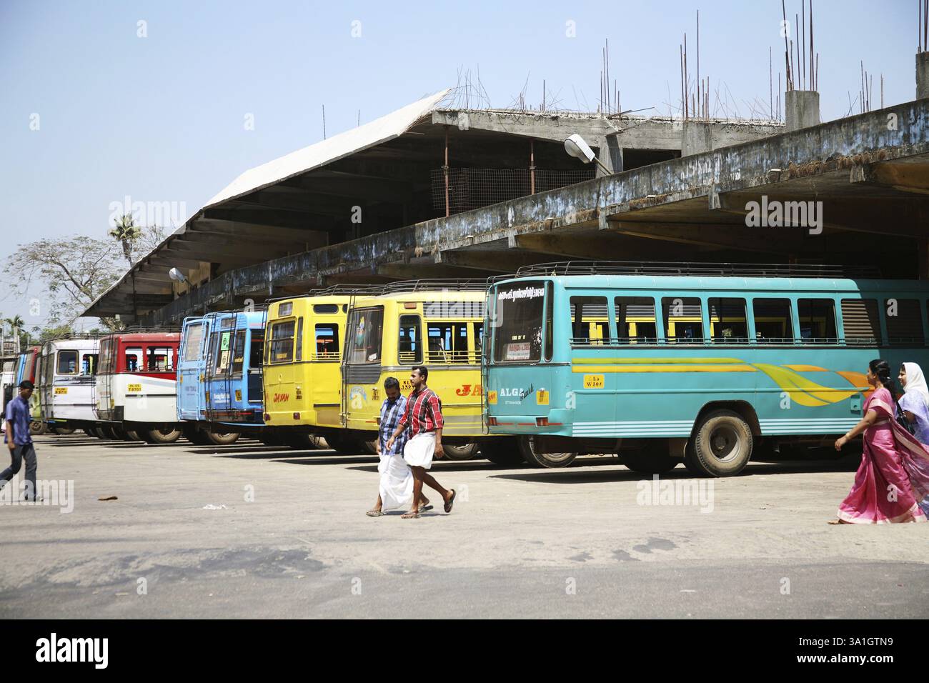 Naagambadam bus stand, Kottayam bus stand, Kottayam, Kerala, India NO ...