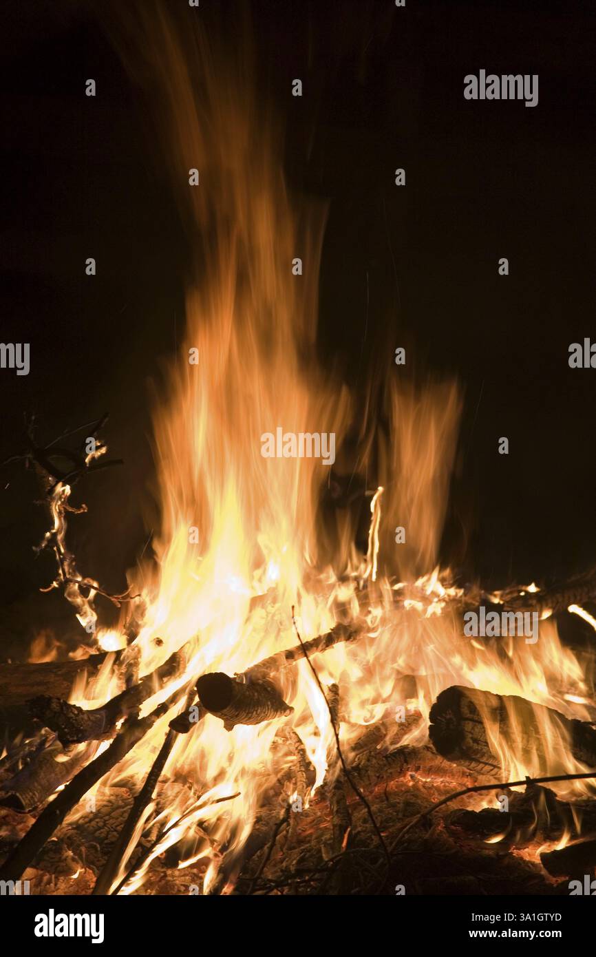 Easter Fire flame heat hot festival of fire wood burning five elements ...