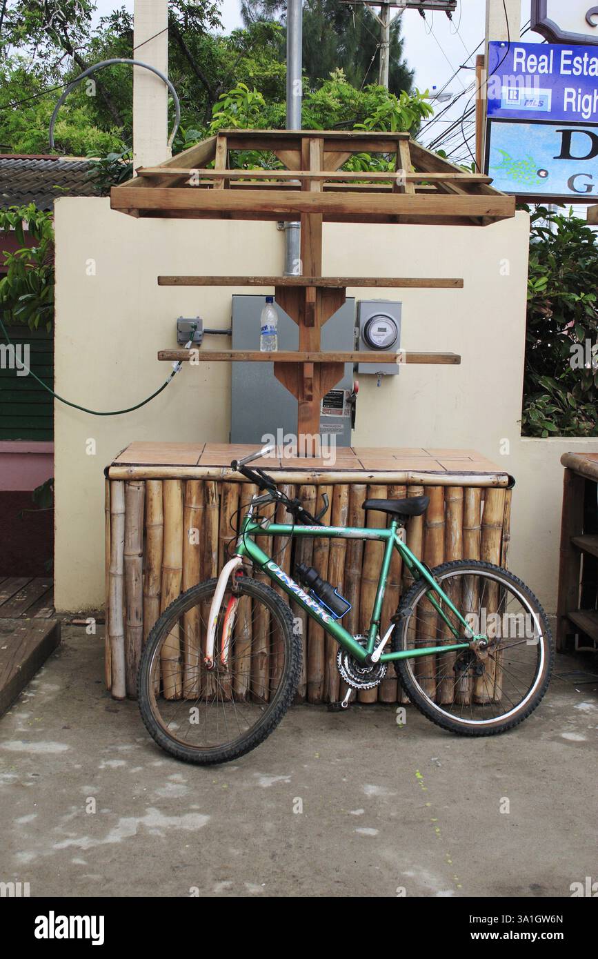 Bicycle, Roatan island, country Honduras Stock Photo - Alamy