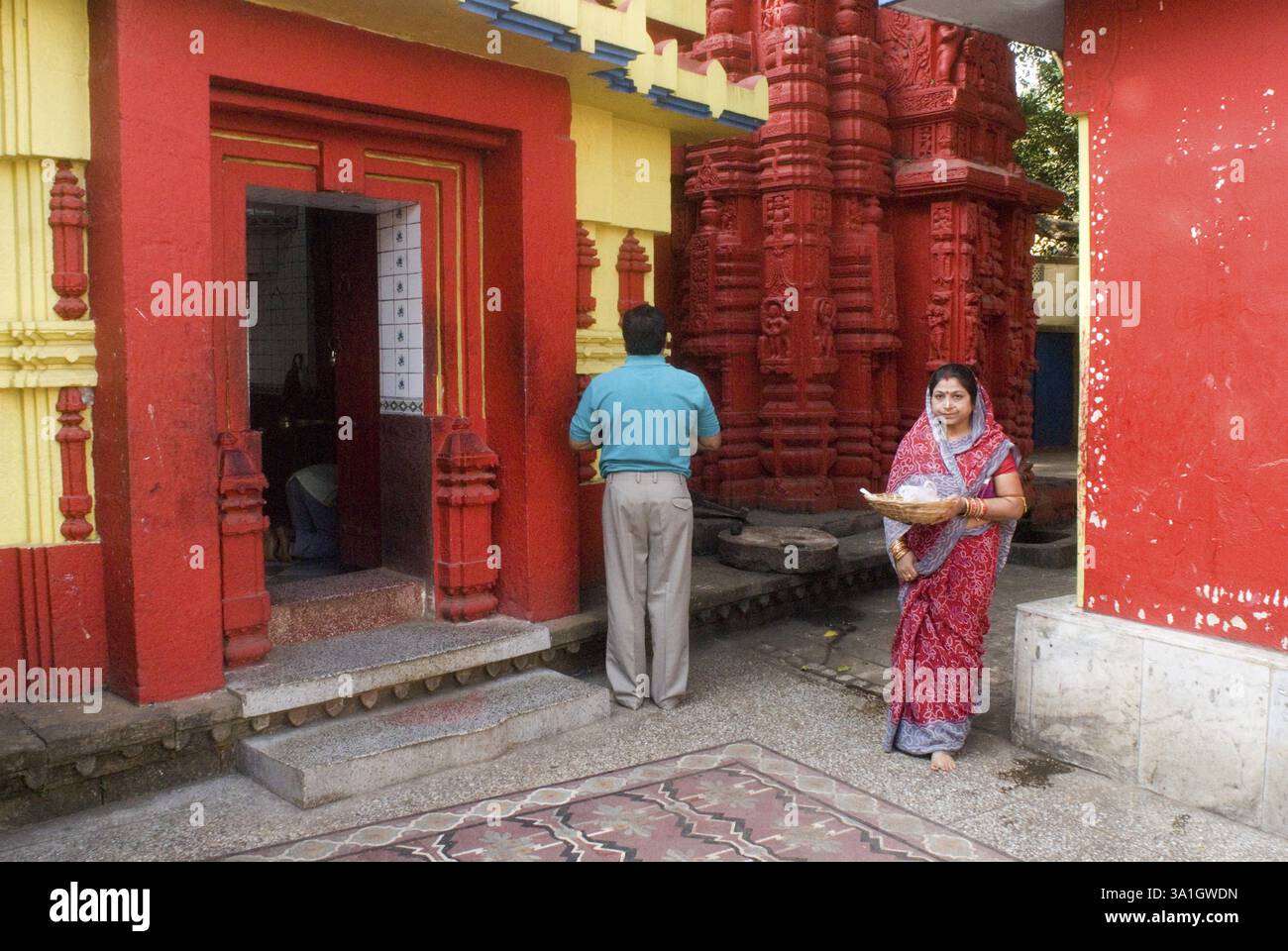 Devotees at 11th century Brahmeshwar temple dedicated to the lord Shiva ...