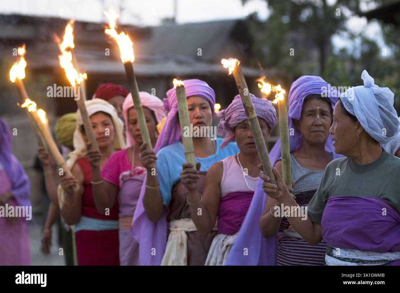 India woman with torch protest hi-res stock photography and images - Alamy
