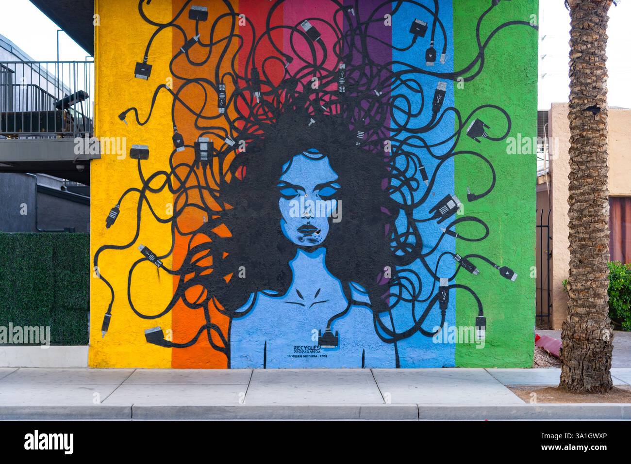 Las Vegas, Nevada - United States - March 2nd, 2025: Mural "Modern ...