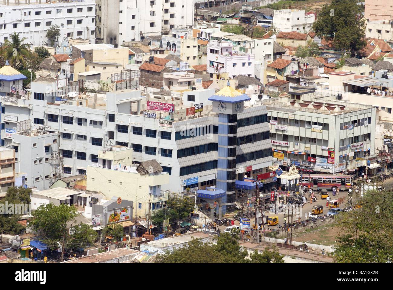 Aerial view of modern office complex, Tiruchirappalli, Trichy, Tamil ...