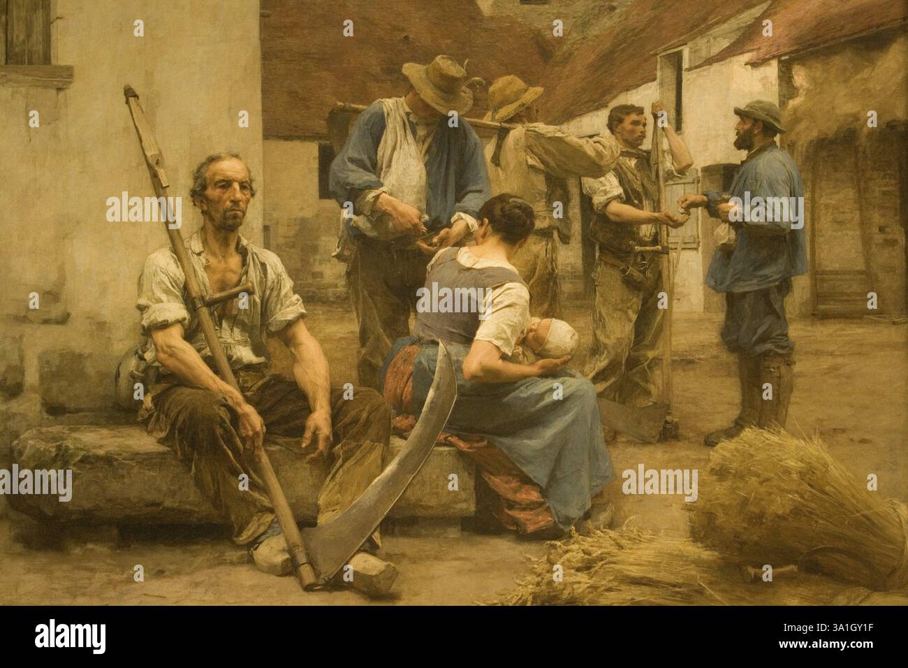 French masterpiece painting in Musee d'Orsay Art Museum, Paris, France ...