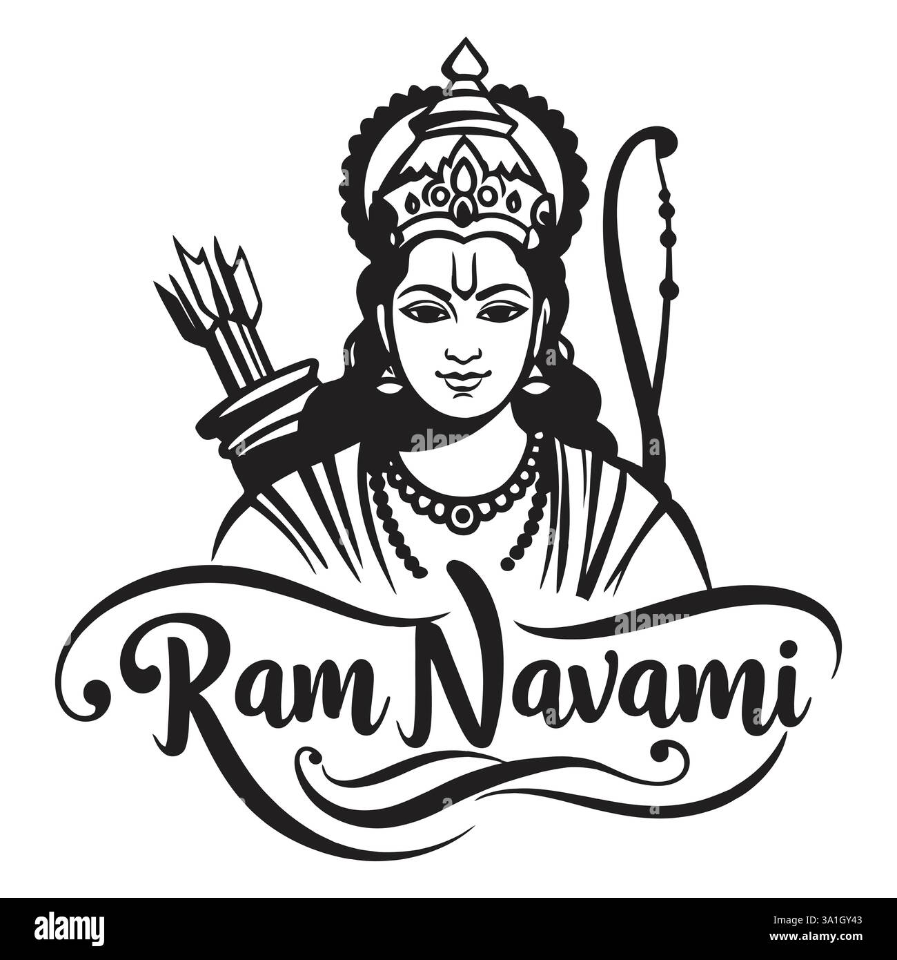 Happy Ram Navami festival of India. Happy Ram Navami Vector art ...
