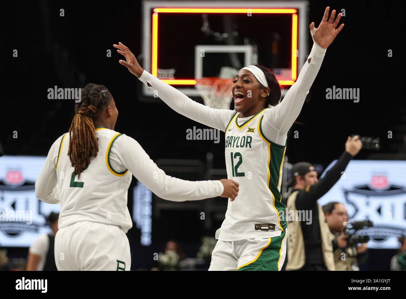 KANSAS CITY, MO - MARCH 08: Baylor Lady Bears forward Kyla Abraham (12 ...