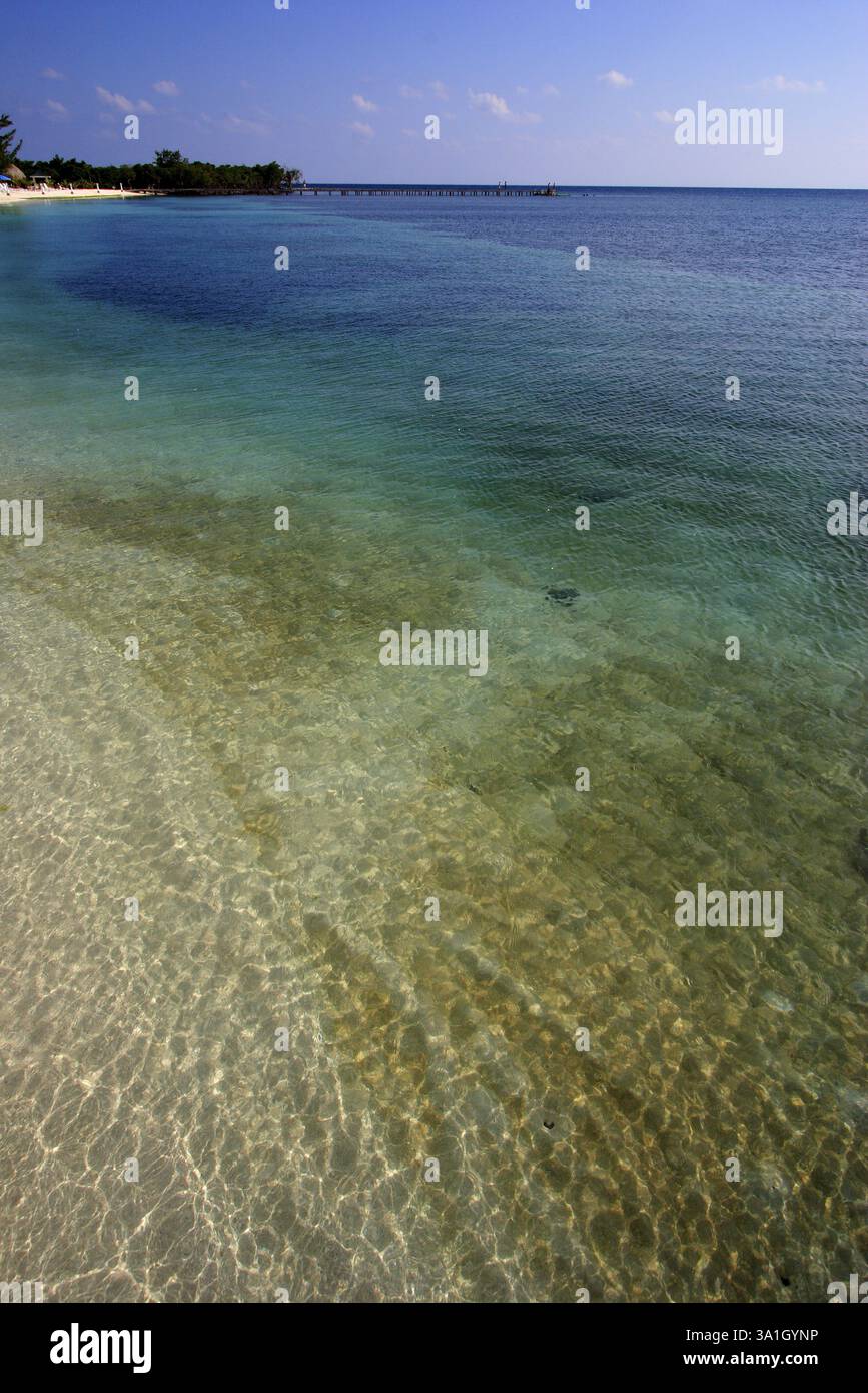 Beach, Roatan island, Country Honduras Stock Photo - Alamy