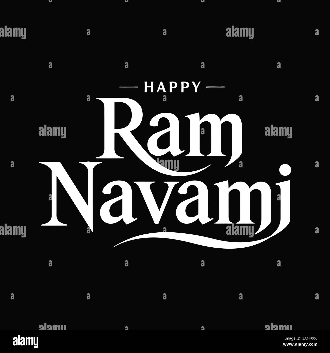 Happy Ram Navami festival of India. Happy Ram Navami typography vector ...