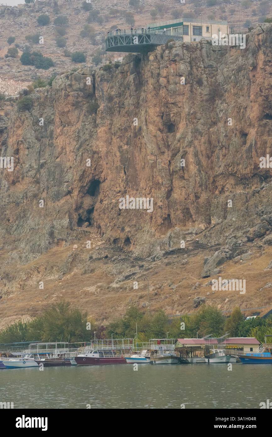 Rumkale, Turkey, Turkiye. Viewing Platform of the Rum Kale Seyir ...