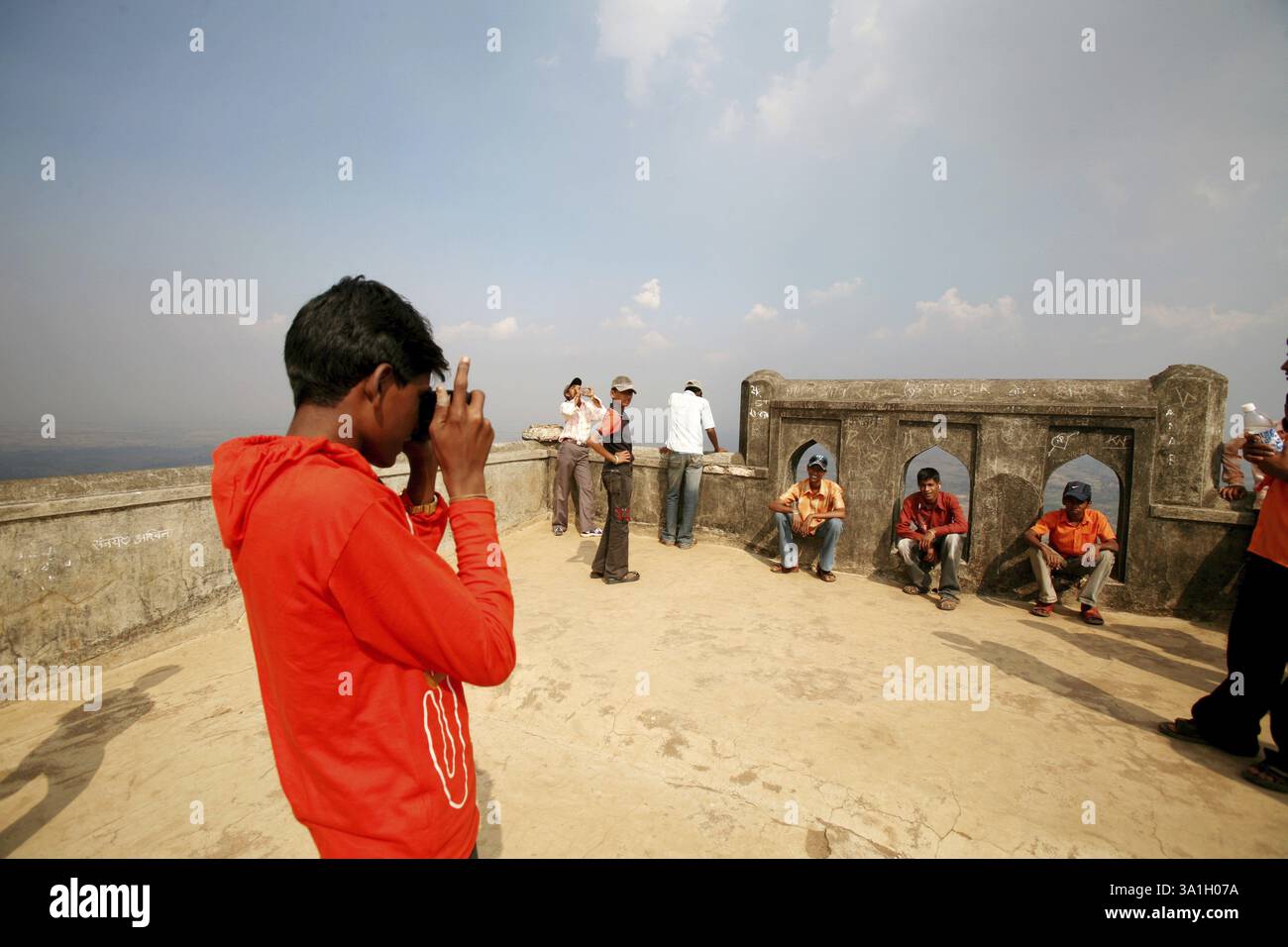 Tourist at the Panhala fort, Kolhapur, Maharashtra, India, Asia Stock ...
