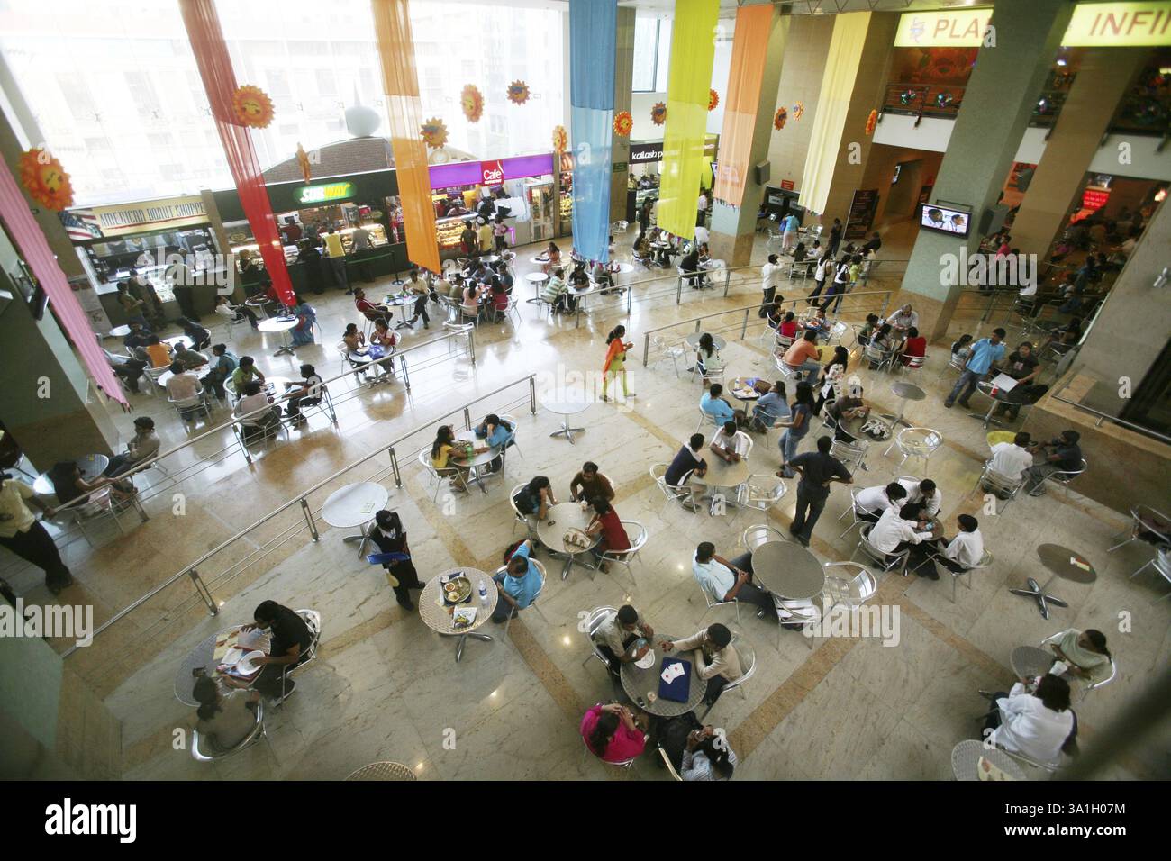 An aerial view of second floor of infinity mall, Andheri, Bombay now ...