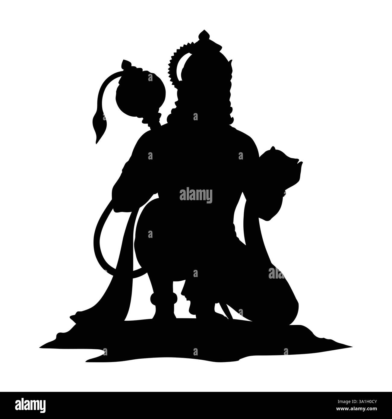 Happy Hanuman Jayanti Indian Hindu Festival Celebration .God Hanuman ...