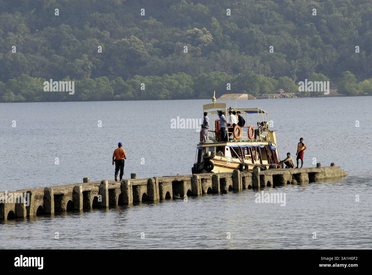 Jetty at Bagmandala, Launch, ferry boat for local villagers to cross ...