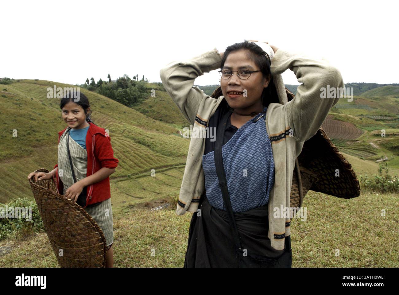 Rural women, the Khasi tribe, Shillong, Meghalaya, India, Asia Stock ...