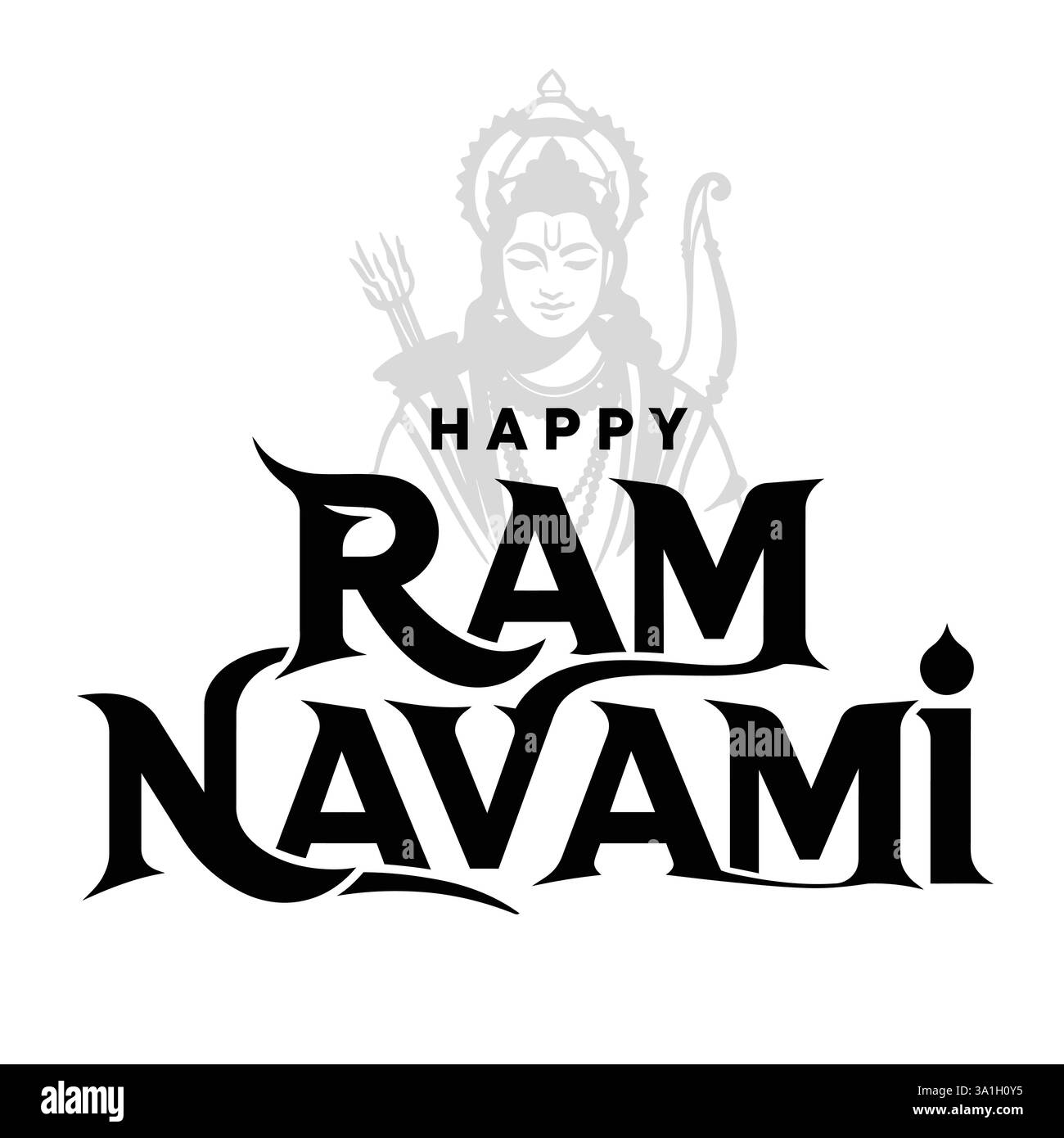 Happy Ram Navami festival of India. Happy Ram Navami Vector art ...
