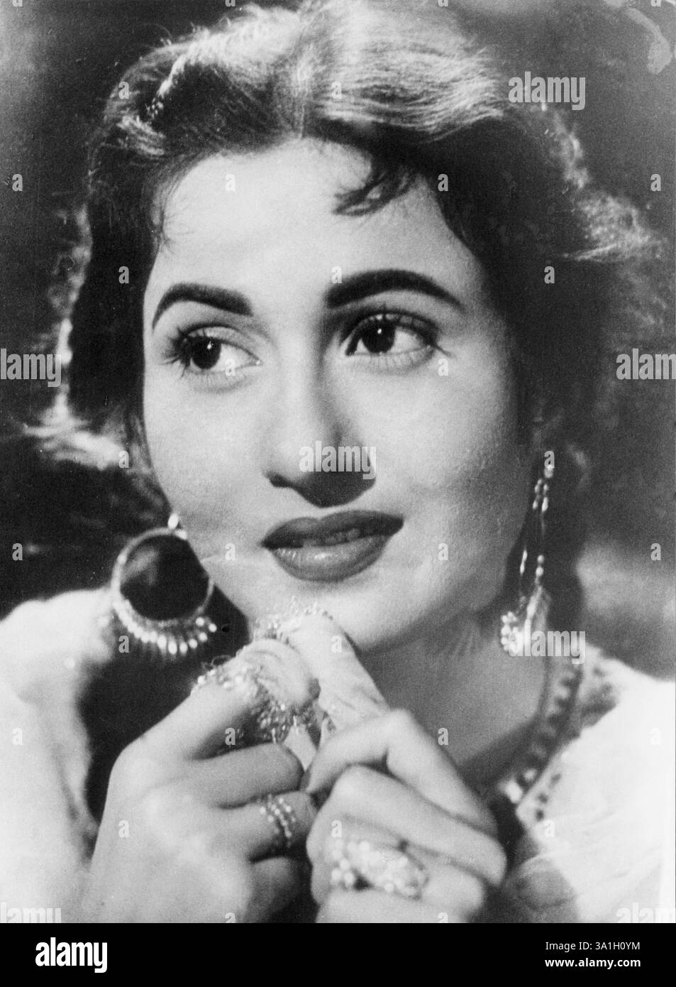 Portrait of Indian celebrity Madhubala actress in Hindi cinema ...