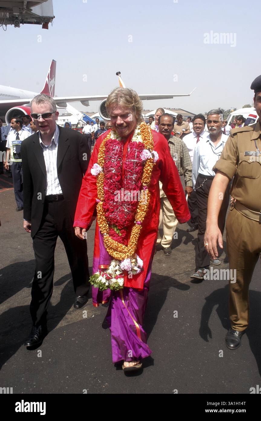 Owner of Virgin Atlantic Airways Richard Branson NO MR Stock Photo - Alamy