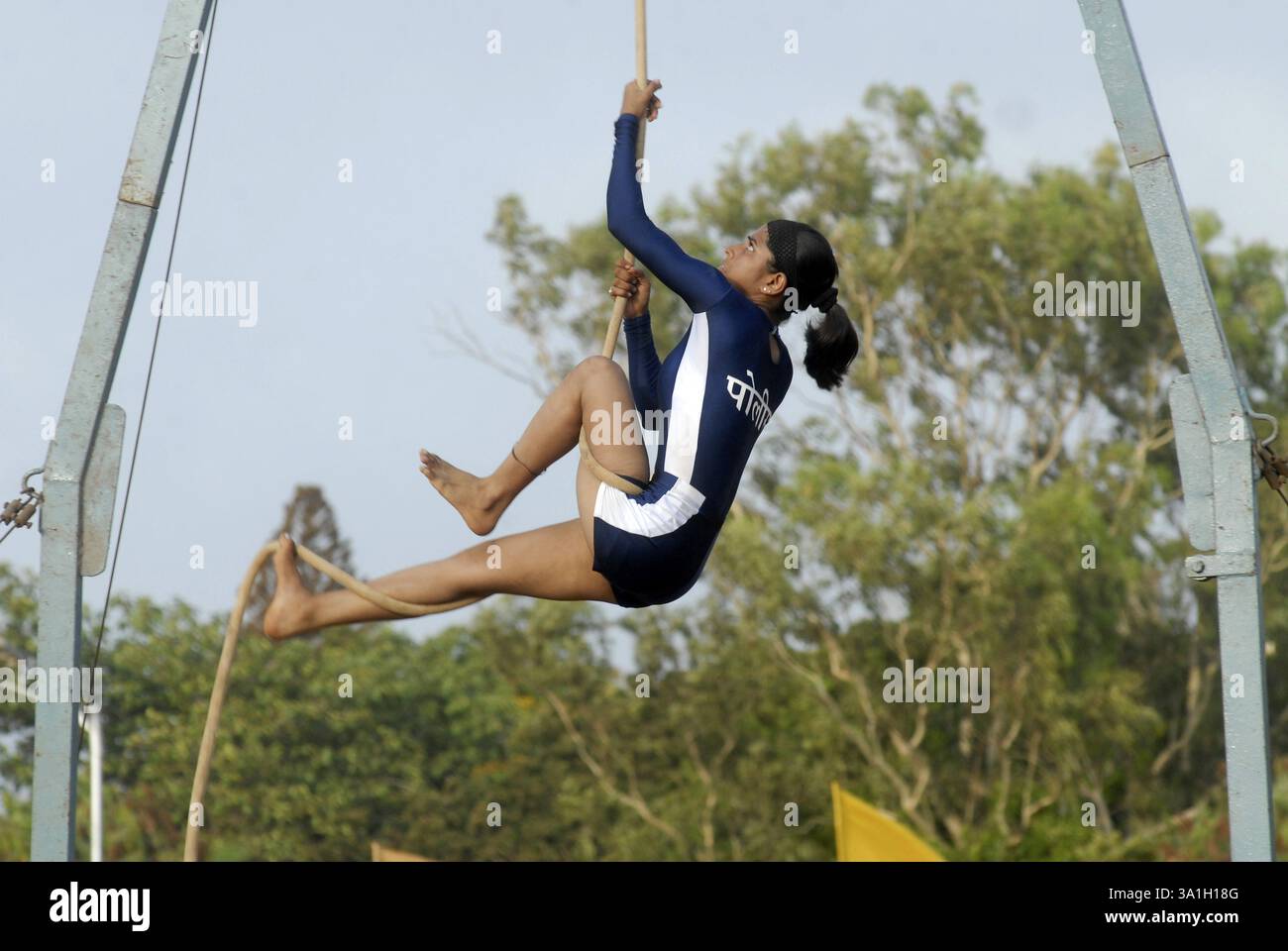 Rope malkhamb performance, the ancient form of Indian Gymnastics during ...
