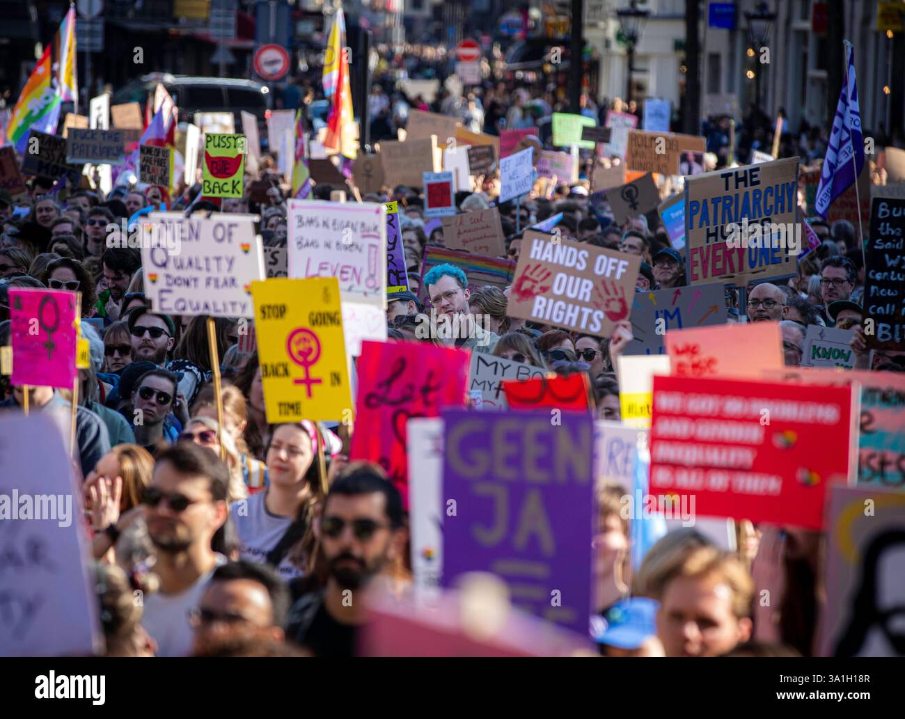 International Women s Day in Amsterdam, Netherlands Demonstrators ...