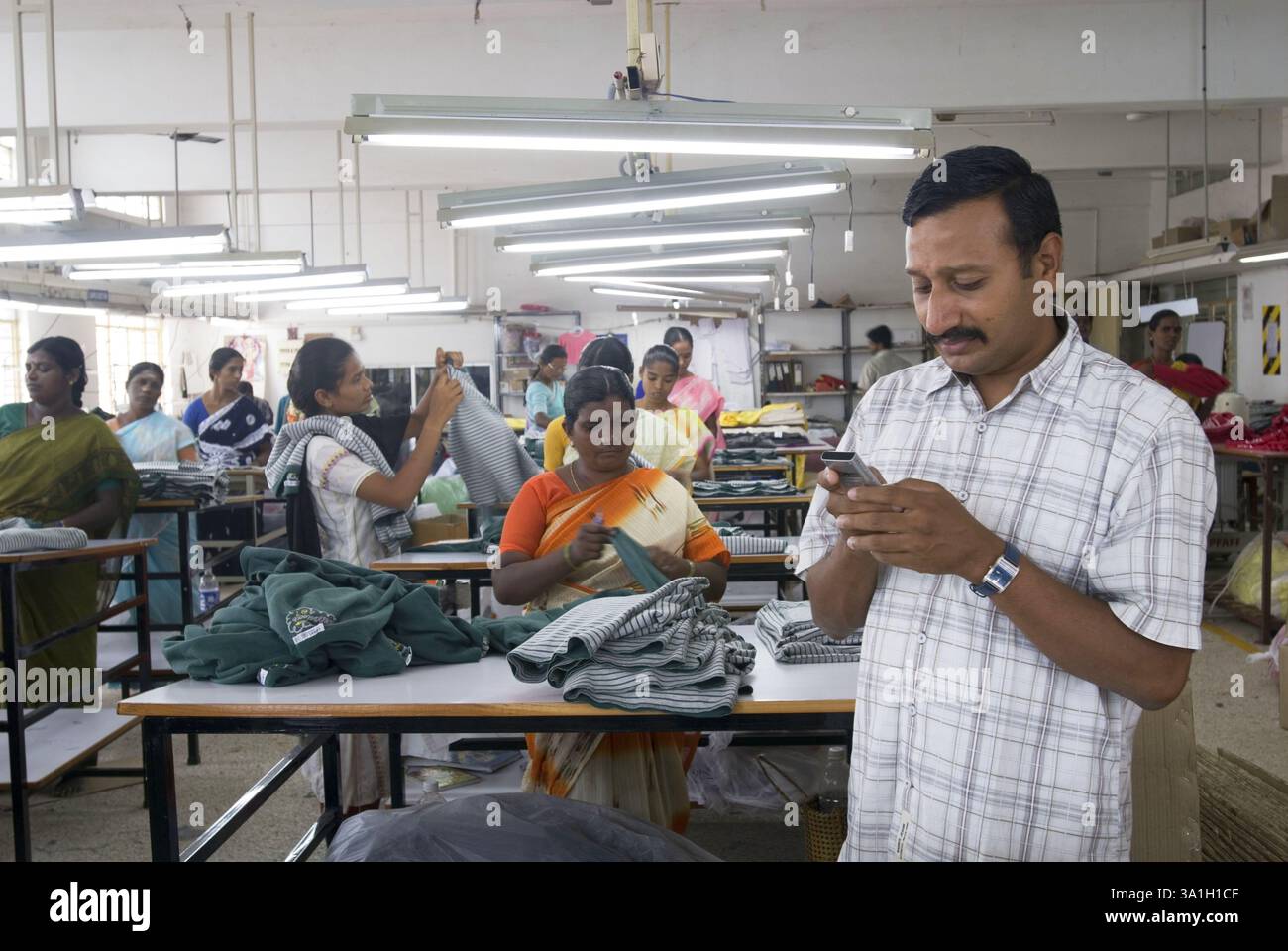 Garment industry, Tirupur, Tamil Nadu, India, Asia Stock Photo - Alamy