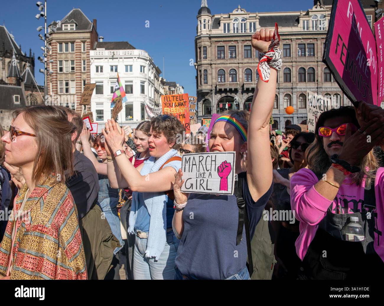 International Women s Day in Amsterdam, Netherlands Demonstrators ...