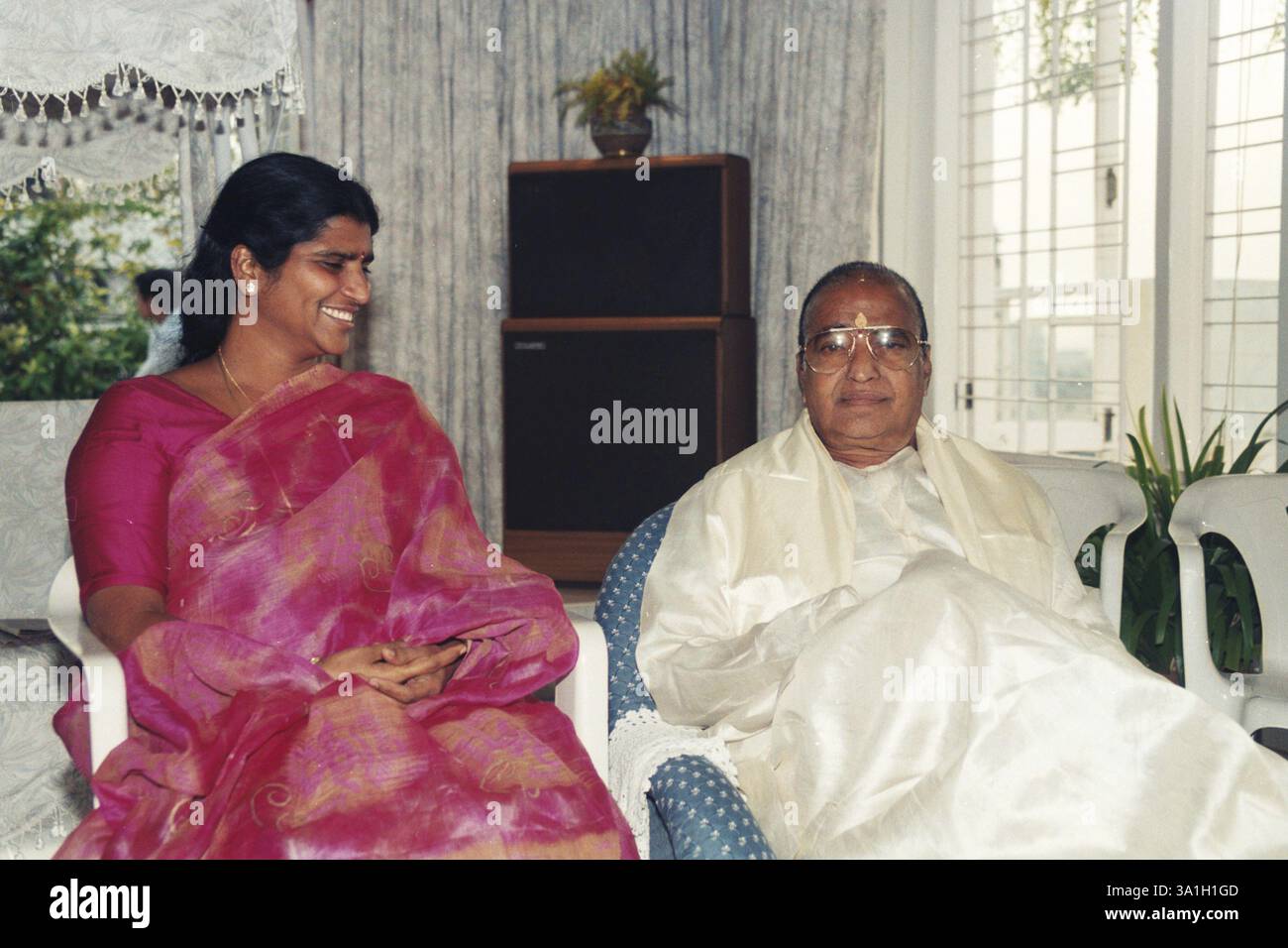 South Asian Indian filmmaker and politician N. T. Rama Rao founder of ...