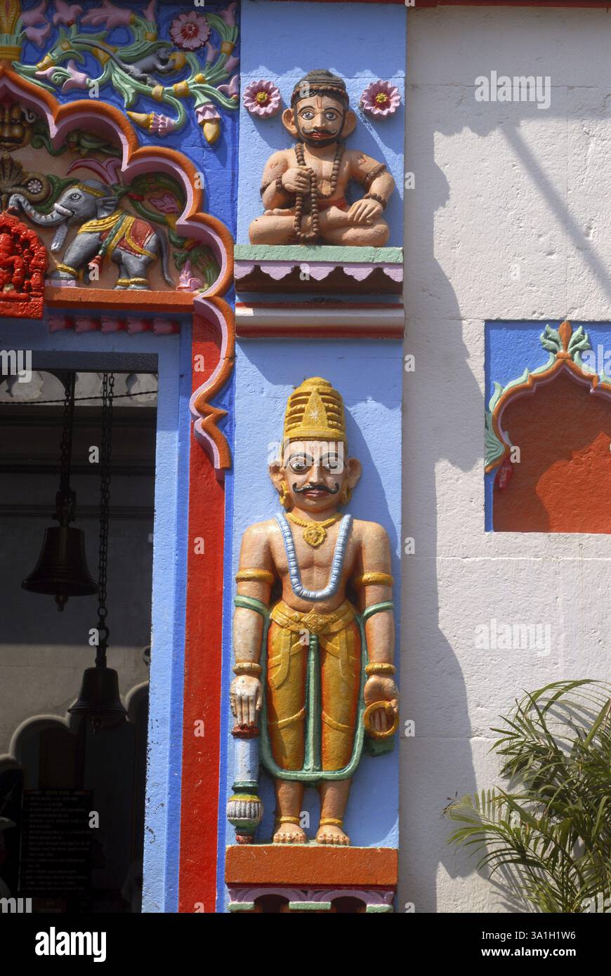 Ashtavinayak, richly decorated entrance of Shri Vighneshwar Vinayak ...