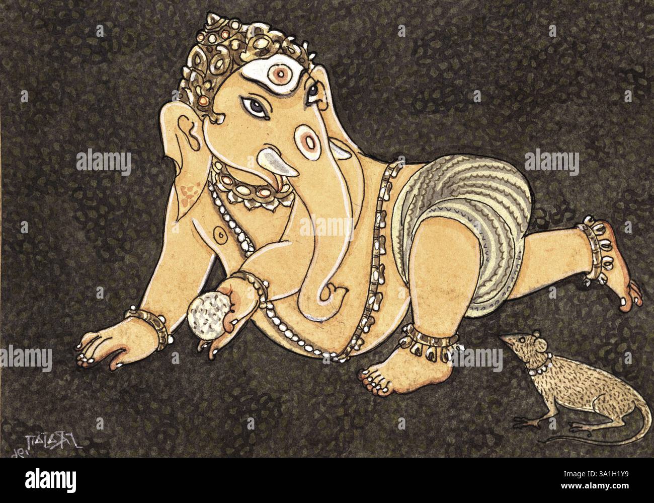 Ganesha, hindu belief, hindu, hinduism, art, artist s. rajam, himalayan ...