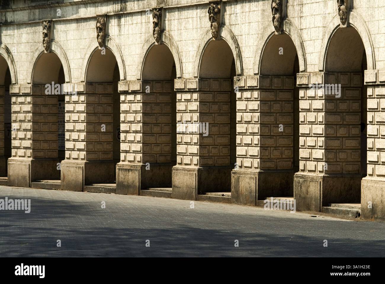 Old arches of a building built in british period, Bombay now Mumbai ...