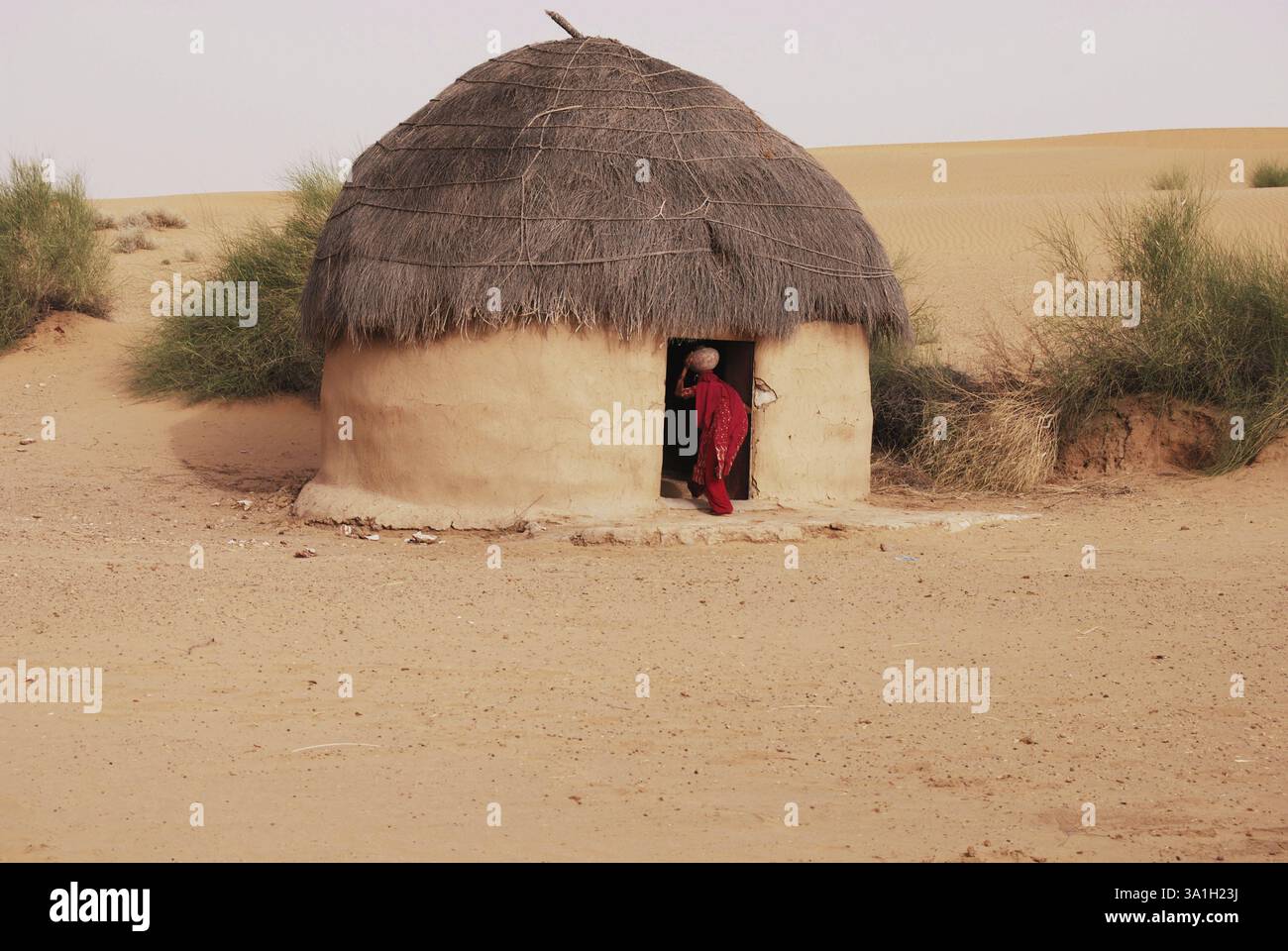 Lady entering inside house, Jodhpur, Rajasthan, India, Asia Stock Photo ...