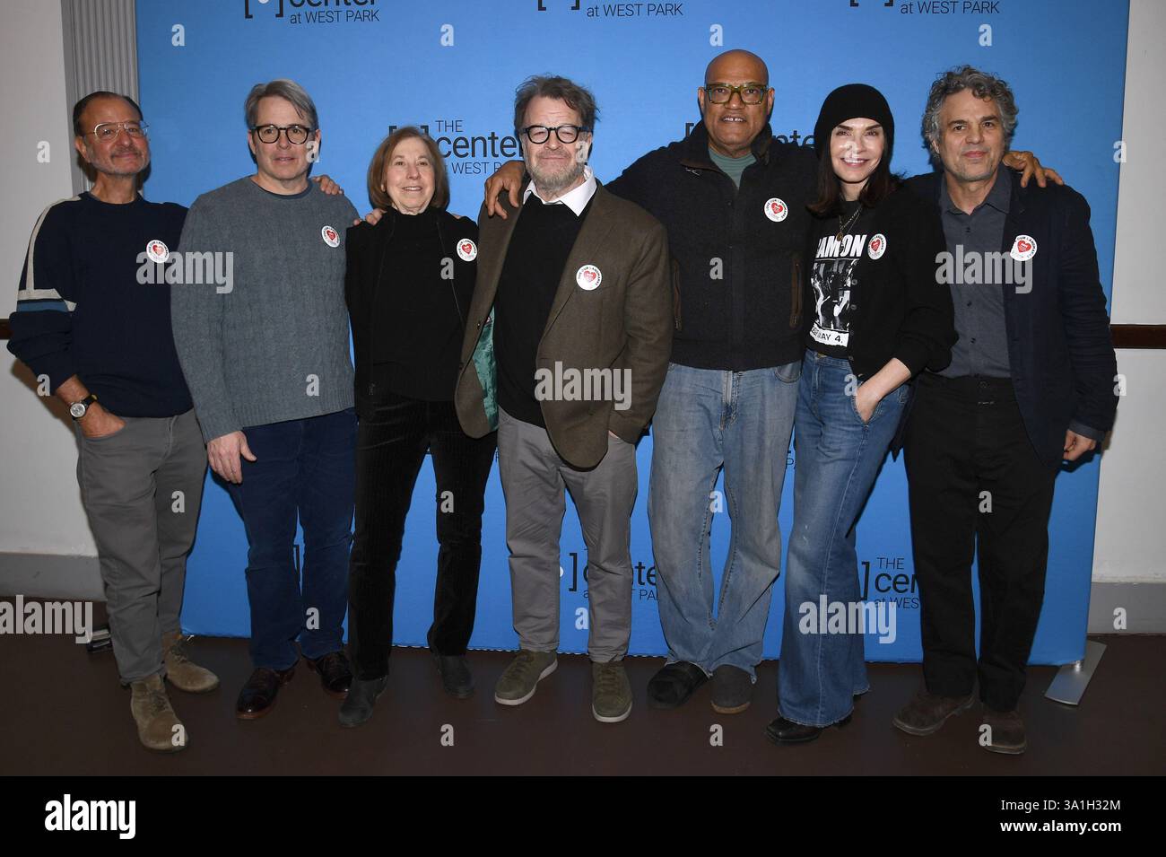 (L-R) Fisher Stevens, Matthew Broderick, Debby Hirshman, Kenneth ...