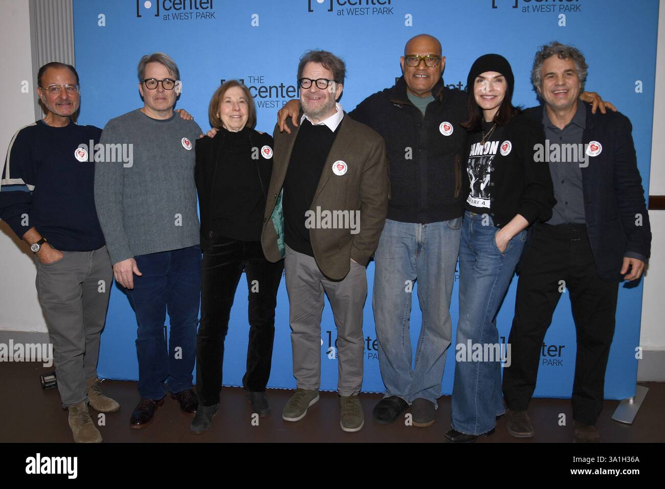 (L-R) Fisher Stevens, Matthew Broderick, Debby Hirshman, Kenneth ...