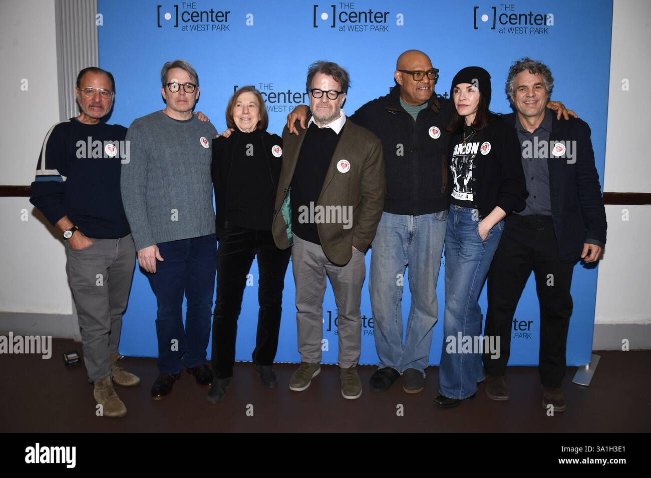 (L-R) Fisher Stevens, Matthew Broderick, Debby Hirshman, Kenneth ...