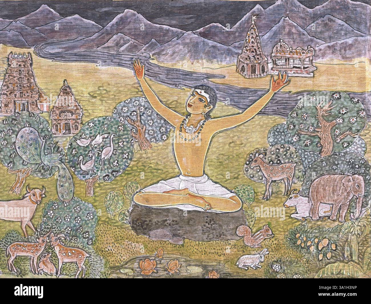 Artist S. Rajam, hindu belief, hindu, hinduism, art, yoga, himalayan ...