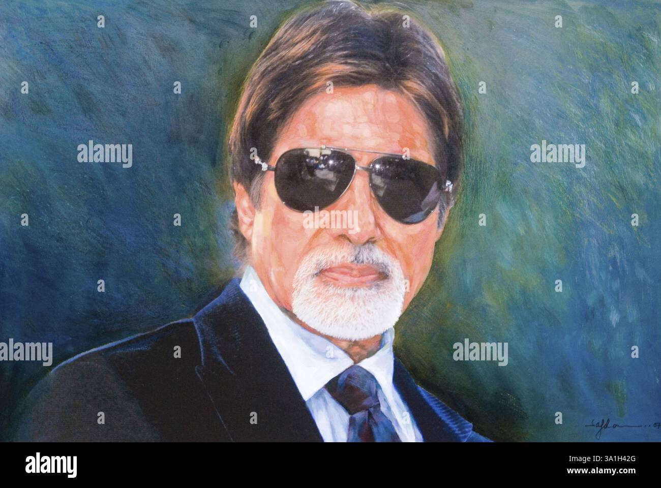 Bollywood film superstar Amitabh Bachchan by pradeep Chandra & Safdar ...
