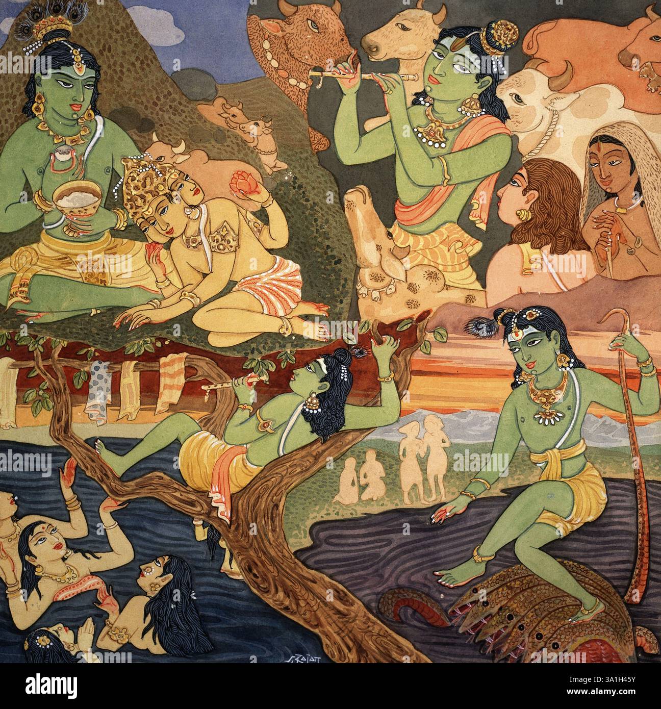 Hinduism, hindu art, himalayan academy art, religion, spirituality, artist S. Rajam, rama ...
