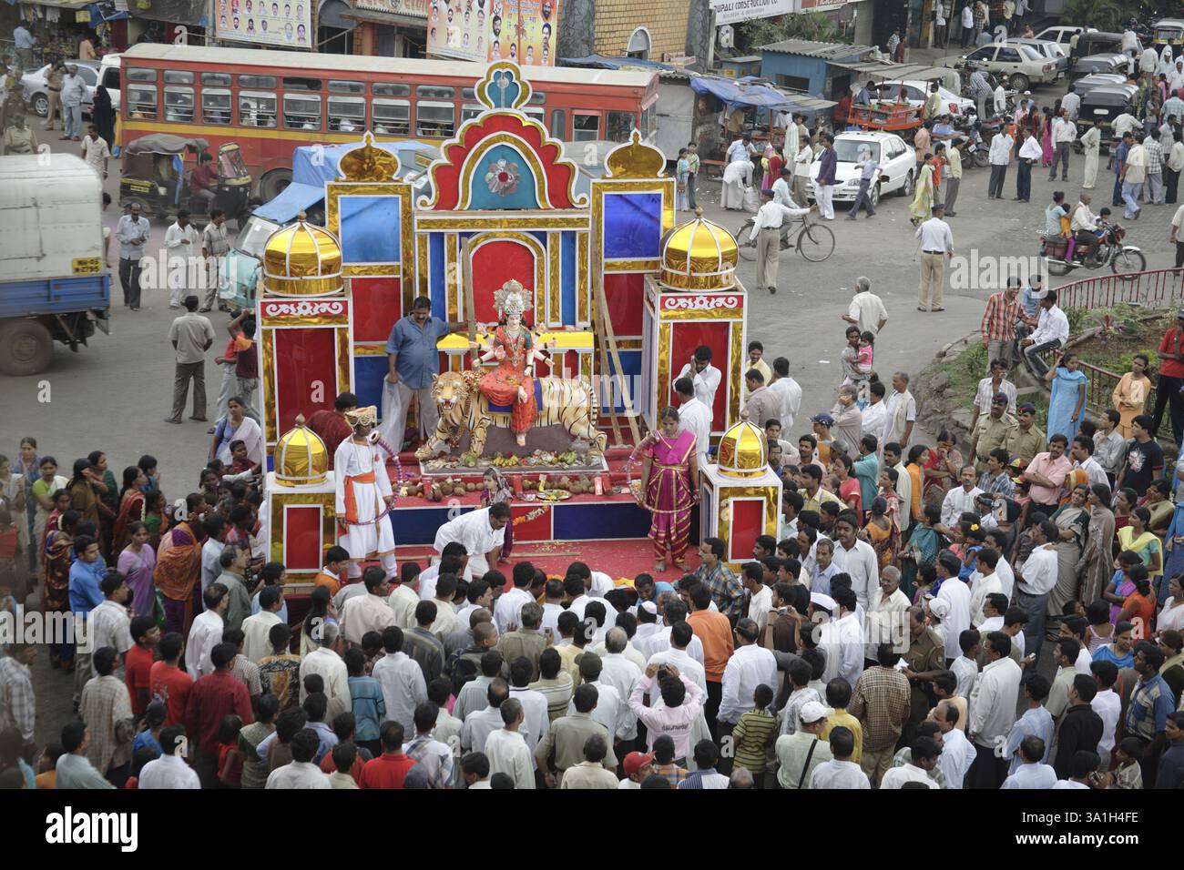 Navaratri dandiya garba Festival, Procession of Ma Ambadevi, Bhavani ...
