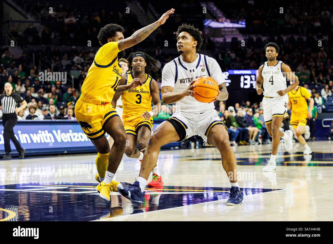 March 08, 2025: Notre Dame guard Julian Roper II (1) drives as ...