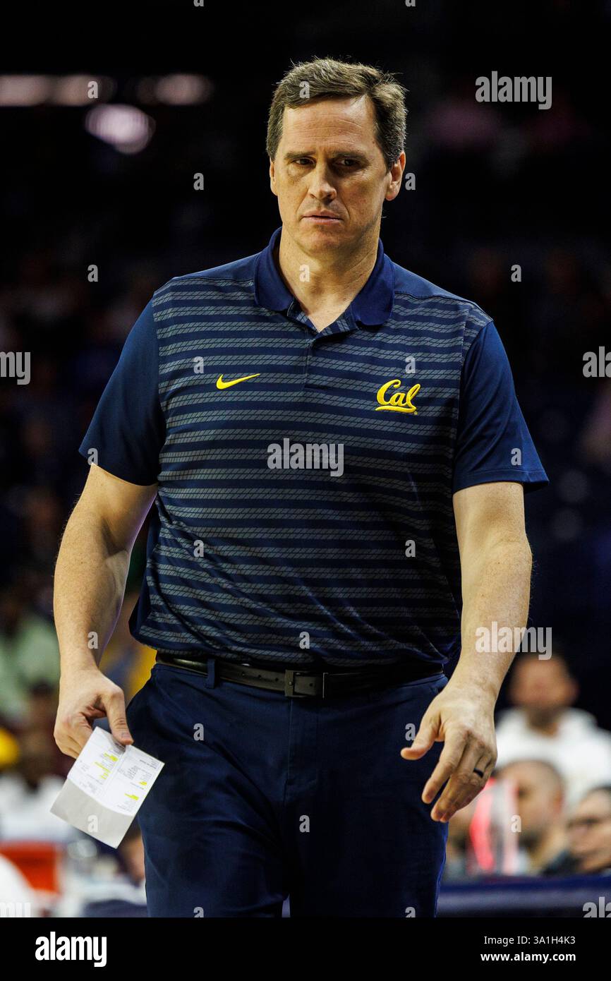 South Bend, Indiana, USA. 08th Mar, 2025. California head coach Mark ...