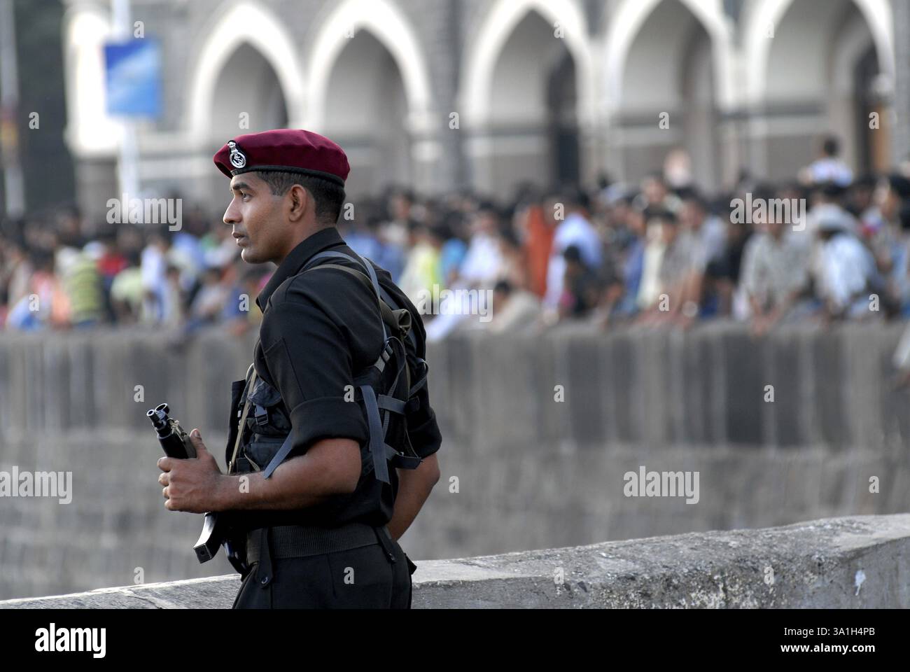 Indian Navy commando take guard as naval musical band perform Beating ...